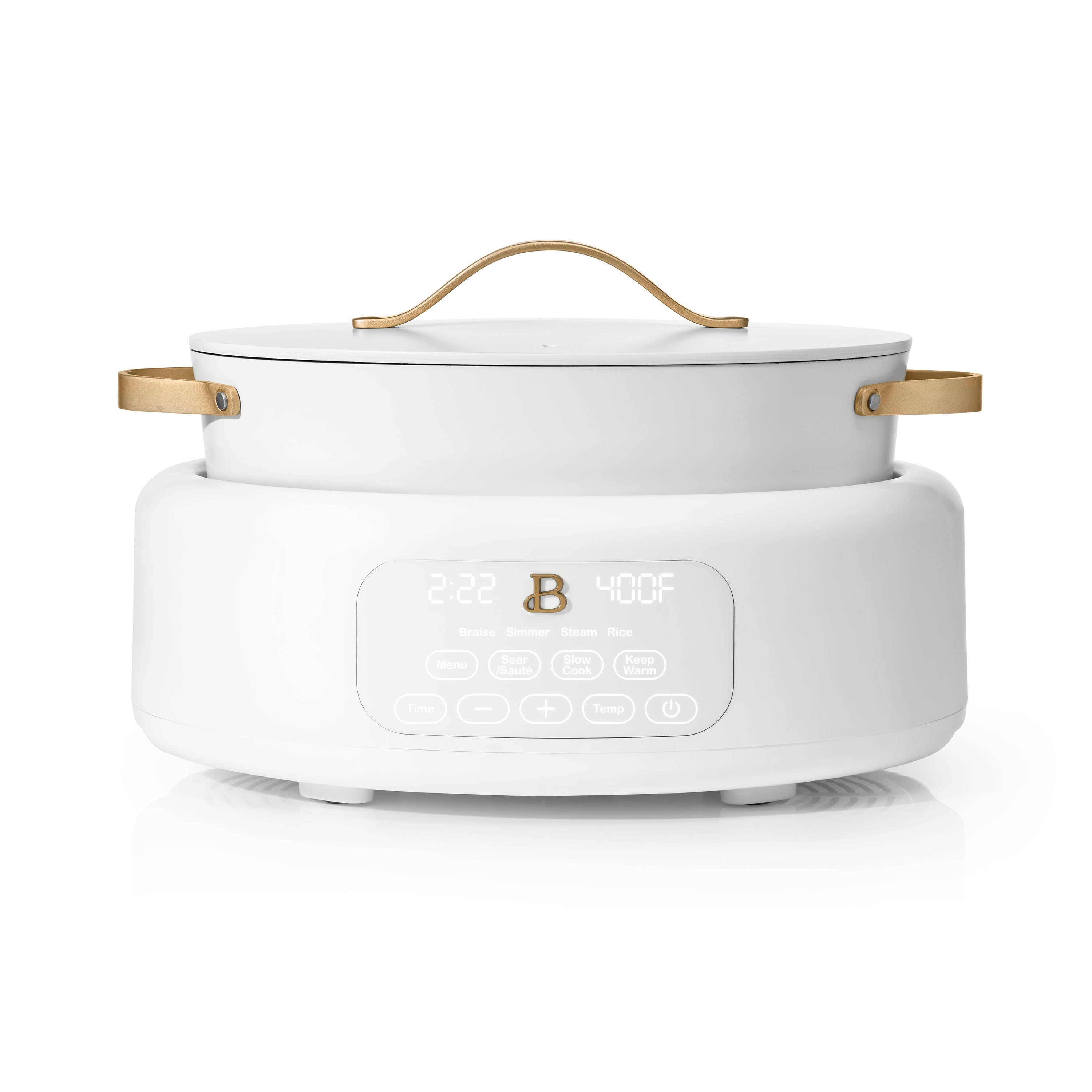 Beautiful 10 in 1, 6 Qt Electric Multi-Cooker, White Icing by Drew Bar ...